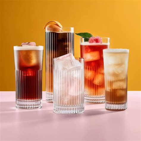 Premium Ai Image Trendy Corrugated Drink Glasses