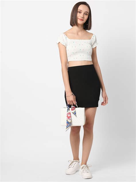 Cute White Crop Top