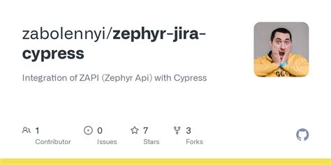 Github Zabolennyi Zephyr Jira Cypress Integration Of Zapi Zephyr