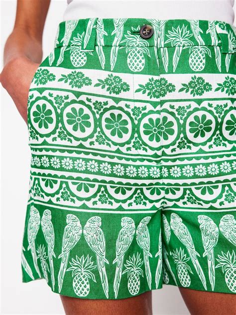 Buy Boden Green Westbourne 100 Linen Shorts From The Next Uk Online Shop