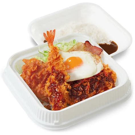 かつや「フル盛りプレート」5月10日発売、おかずは、ハンバーグカツ、ベーコンエッグ、エビフライ、から揚げ、カレーを「全力足し算」 食品産業