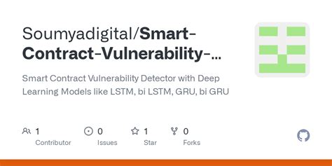 Github Soumyadigitalsmart Contract Vulnerability Detector With Deep Learning Models Smart