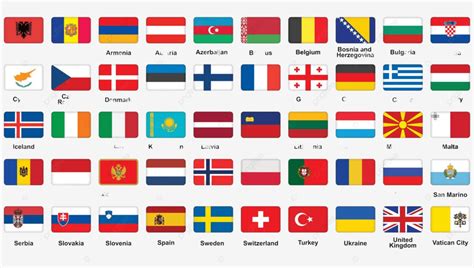 European Flags Icons San Marino European Sweden Vector San Marino