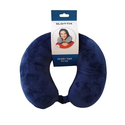Almohada Anatómica Con Memoria Azul Marino Slooth Slooth
