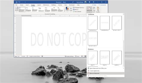 Watermerk Verwijderen In Microsoft Word Moyens I O