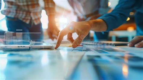 Generative Ai Business Partners Planning Layout Of New Office Business Concept Stock