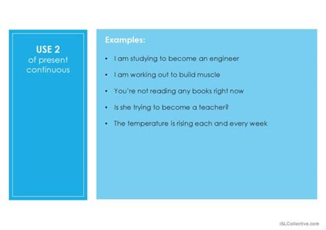 Present Continuous General Gramma English Esl Powerpoints