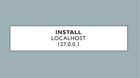 Install Localhost 127001 To Build Website On Your Computer Part 3