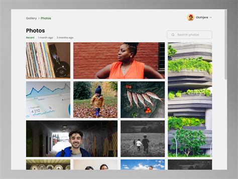 Image Gallery Ui By Ijelekhai Faith Olohijere On Dribbble