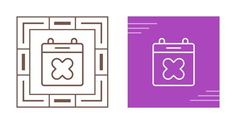 Calendar Xmark Vector Icon 39974345 Vector Art At Vecteezy