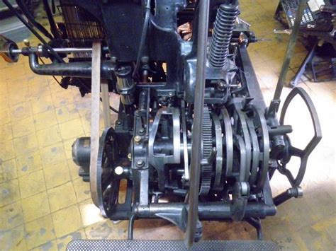 Linotype Model 1 Letterpress Printing Types Of Metal Letterpress