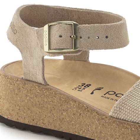 Glenda Suede Leathertextile Sandcastle Birkenstock