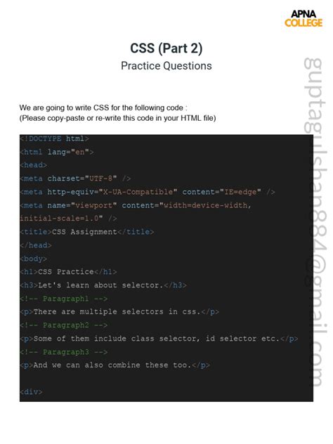 Css Part2 Qs Pdf