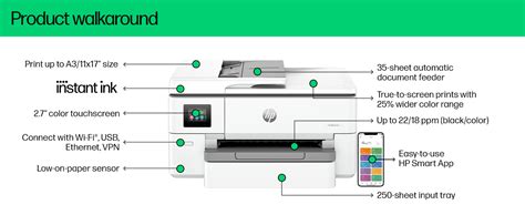 HP OfficeJet Pro E Wide Format All In One Printer Colour Printer For Small Office