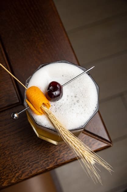 Premium Photo A Delicious Alcoholic Cocktail Close Up