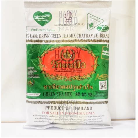 Jual Halal Cha Tra Mue Green Tea 200 Gram Cha Tramue Thai Tea Chatramue Thailand Tea Teh