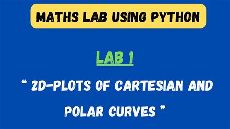 Lab 1 2d Plots Of Cartesian And Polar Curves Mathslab