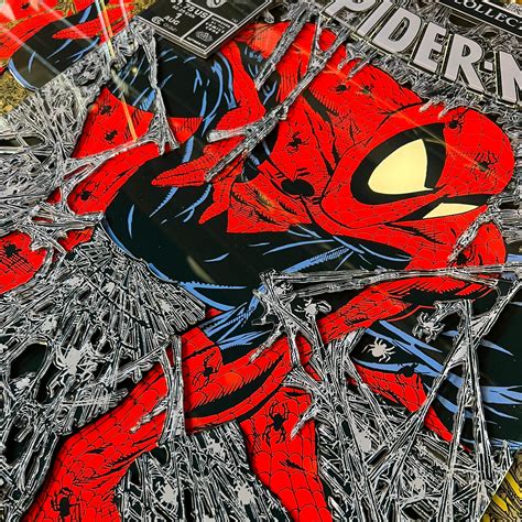 Todd Mcfarlane Spider Man 1 Multi Layer Acrylic Panel Comic Size