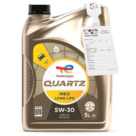 TOTAL QUARTZ INEO LONG LIFE W C SN CF L Olej Silnikowy Zawieszka Za