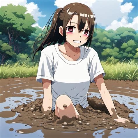 Anime Girl Mud Bath 03 By Ethanhuntcore On Deviantart