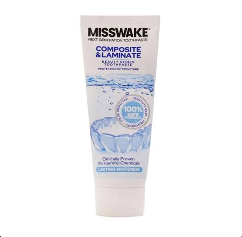 خمیر دندان مخصوص دندان های لمینت و کامپوزیت میسویک 75 میلی لیتر برفین برند