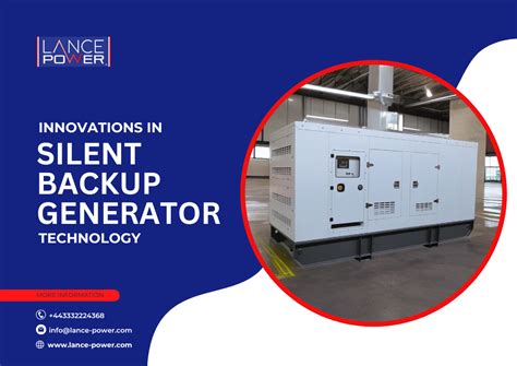 Innovations In Silent Backup Generator Technology