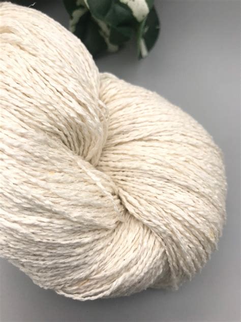 Silk Noil Lace Weight Undyed Yarn Stick Chick Yarns