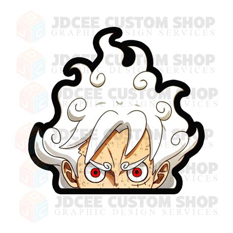 Peeker Stickers One Piece Luffy Sanji Zoro Nami Usopp Chopper Robin
