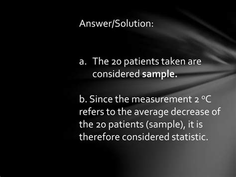 Parameter And Statistic Copy Pptx Science