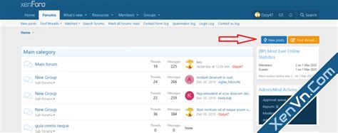 OzzModz Remove New Posts Post Thread Buttons Xenforo XenVn Com