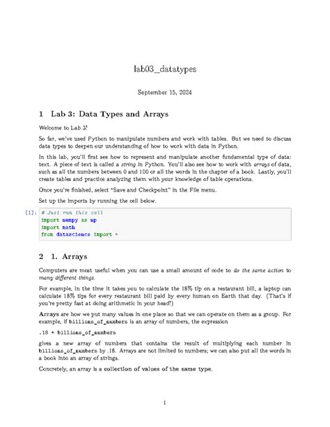 Lab03 Datatypes Bailysinn Lab03datatypes September 15 2024 1 Lab