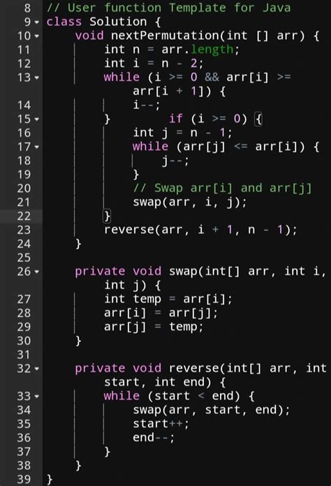 nextpermutation gfg160 geekstreak2025 datastructures coding java