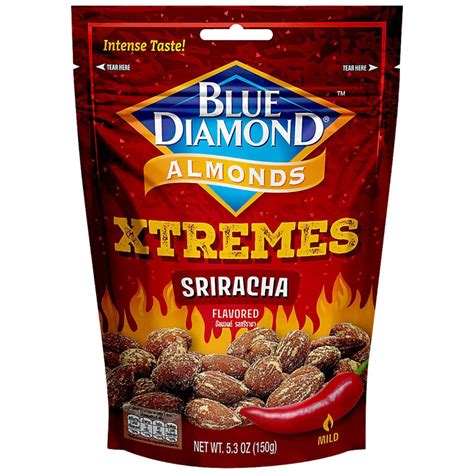 Blue Diamond Almonds Sriracha Flavored 150g Order Online Tops