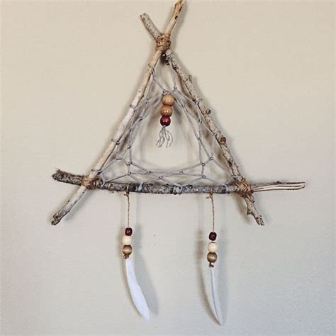Triangle Stick Dream Catcher Déco Bois Flotté Idée Récup Creations