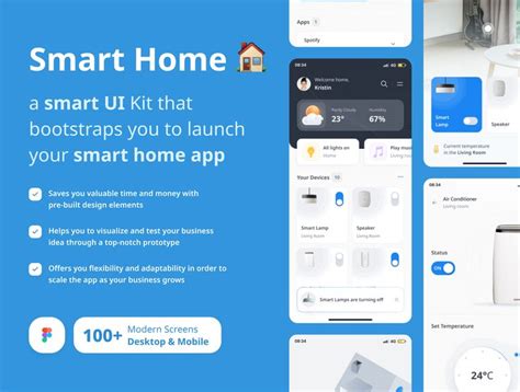 Free Smart Home Ui Kit Design Freebies