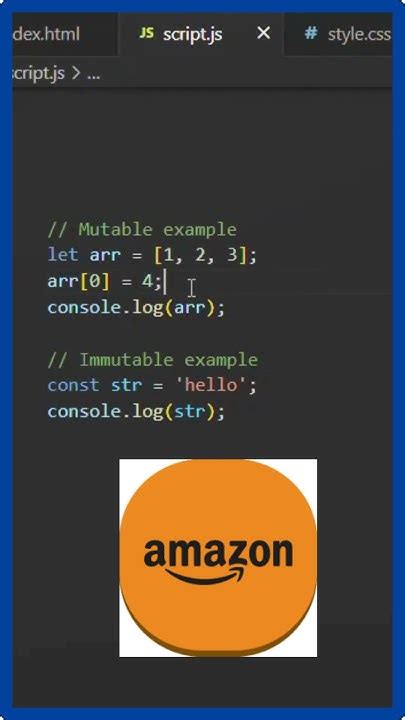 Mutable And Immutable Data Type Javascript Interview Question