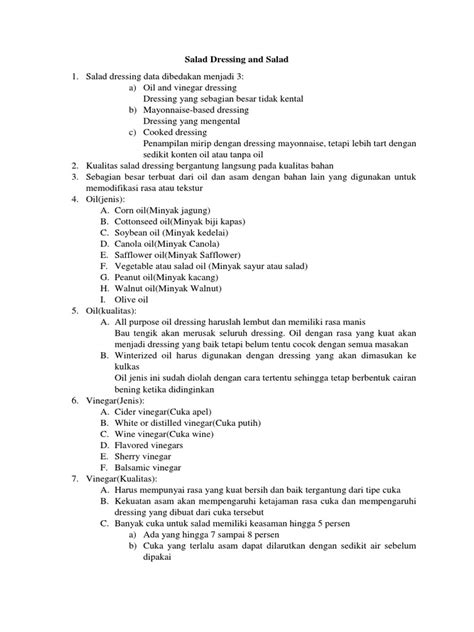 Sald Dressing Dan Salad Pdf