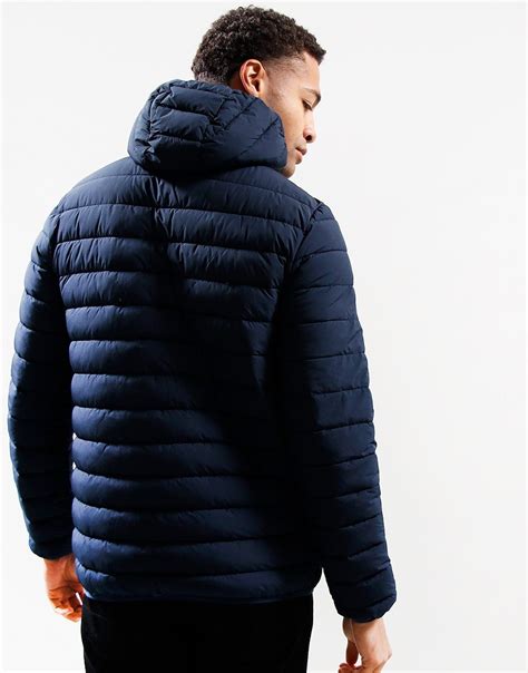 Aquascutum Active100GR Hooded Jacket Navy - Terraces Menswear