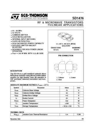 Sd1477 Datasheet Pdf And Replacements Transistor Equivalent Finder
