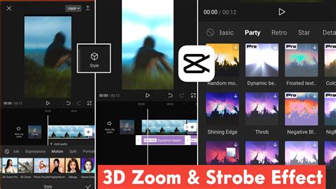 3d Photo Zoom With Strobe Effect In Capcut Capcut 3d Zoom Style