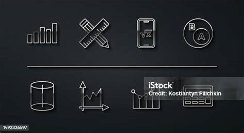 Set Line Graph Schedule Chart Diagram Geometric Figure Subsets Math Is Subset Of B Crossed Ruler