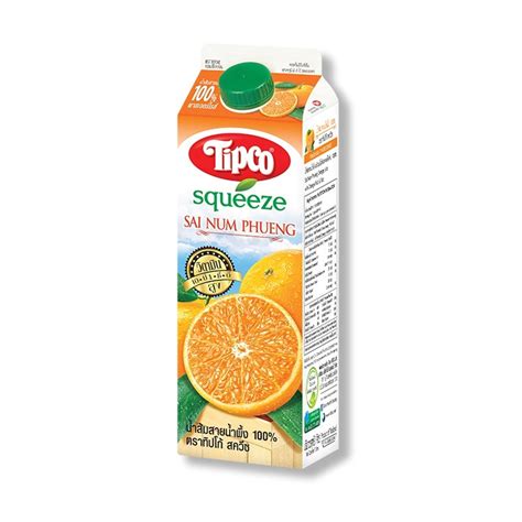 Tipco Squeeze Pasteurized Orange Juice Sai Num Phueng 100 1000ml
