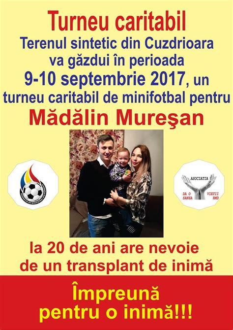 Turneu caritabil de minifotbal pentru Mădălin Mureșan tânărul care are