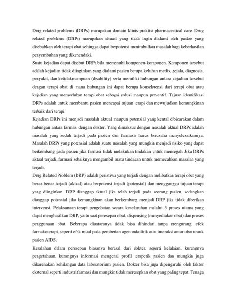 Identifikasi Drug Related Problems Pdf
