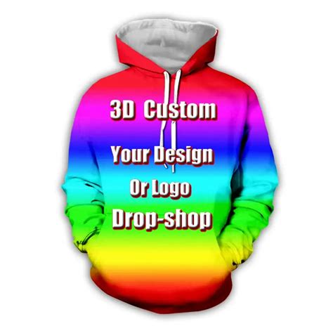 Diy Custom Full Printing 3d Hoodies Create Design Photoyou Want