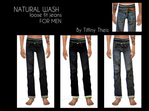 The Sims Resource Loose Fit Mens Denim