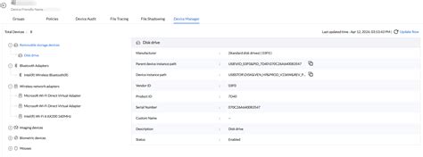 Device Control Reports ManageEngine Endpoint Central