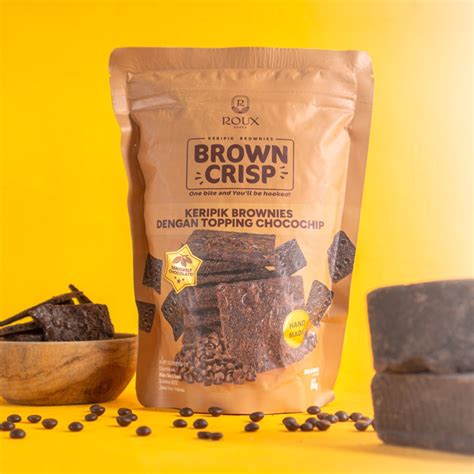 Jual ROUX BROWN CRISP BROWNIES CRISPY KERING CHOCOCHIP 60g KERIPIK
