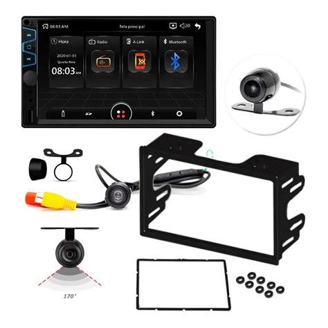 Central Multimídia Golf Polo Fox Spacefox Fiesta Bora Roadstar Rs405br Plus Câmera De Ré