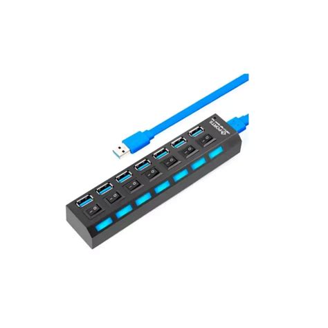 Generico Hub Usb 30 7 Puertos De Alta Velocidad Con Indicador Led